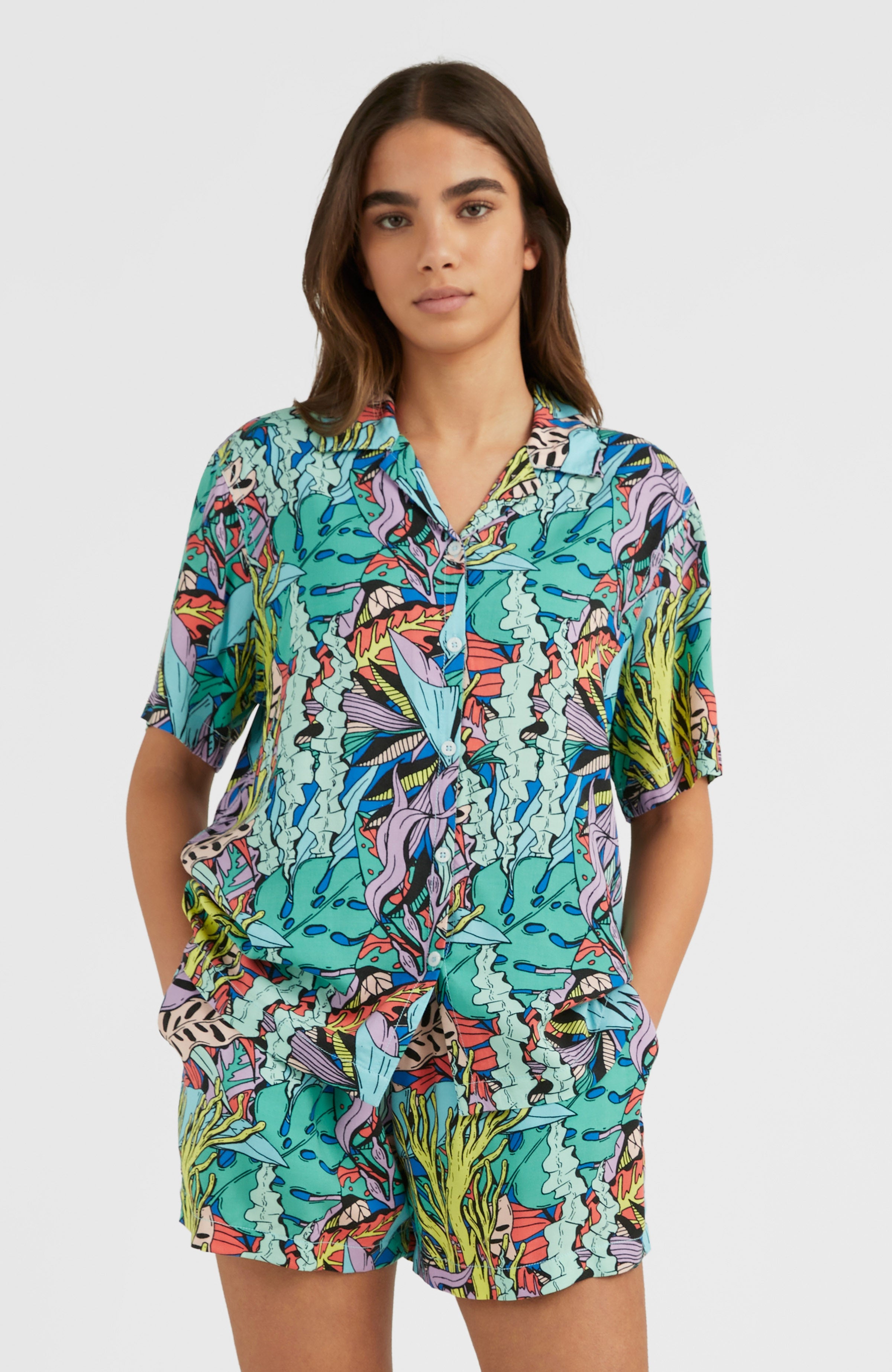 Java Wave Shorts | Blue Comic Seaweed – O'Neill